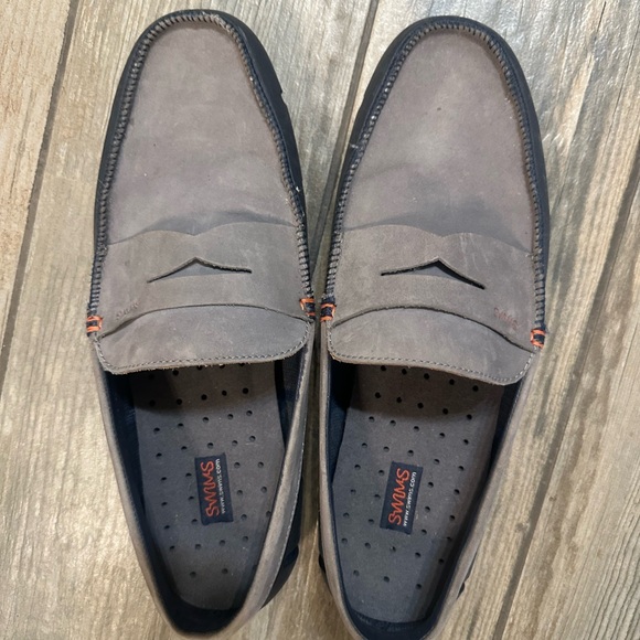 Swims | Shoes | Swims Taupe And Black Mens Waterproof Loafers | Poshmark